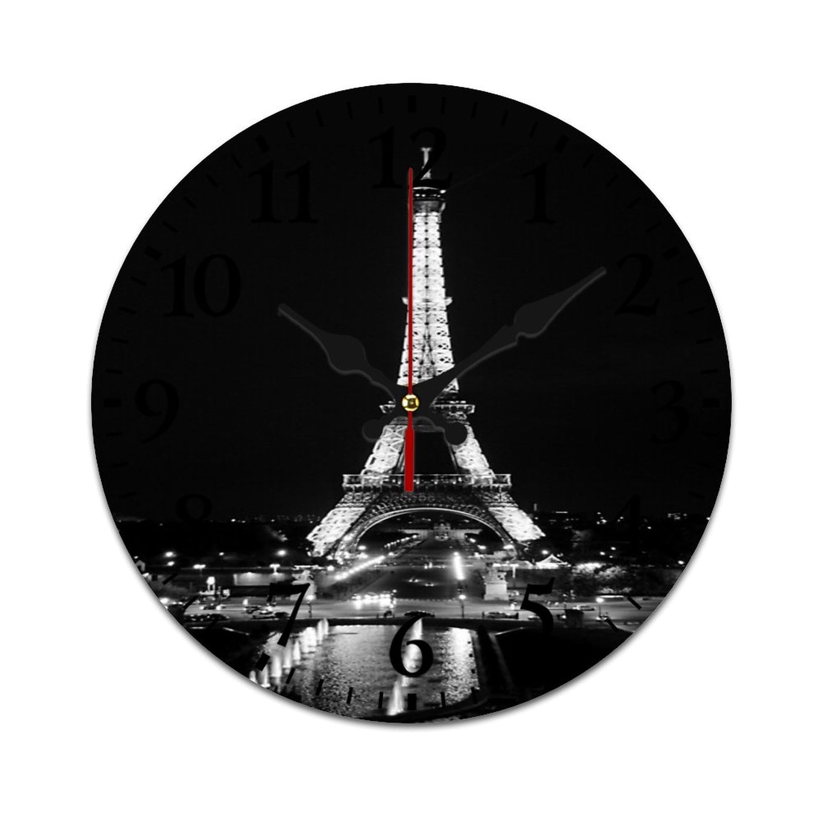 Alone with The Tower Paris, France Wall Clock Modern Design Clocks Wall ...