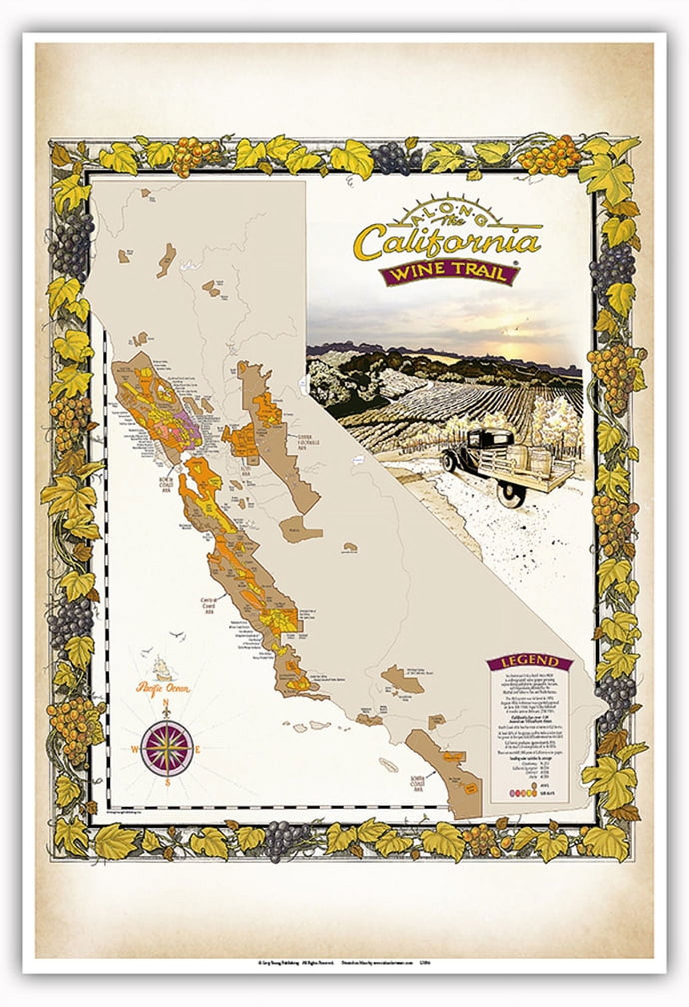 Along the California Wine Trail Map - American Viticultural Areas (AVA ...