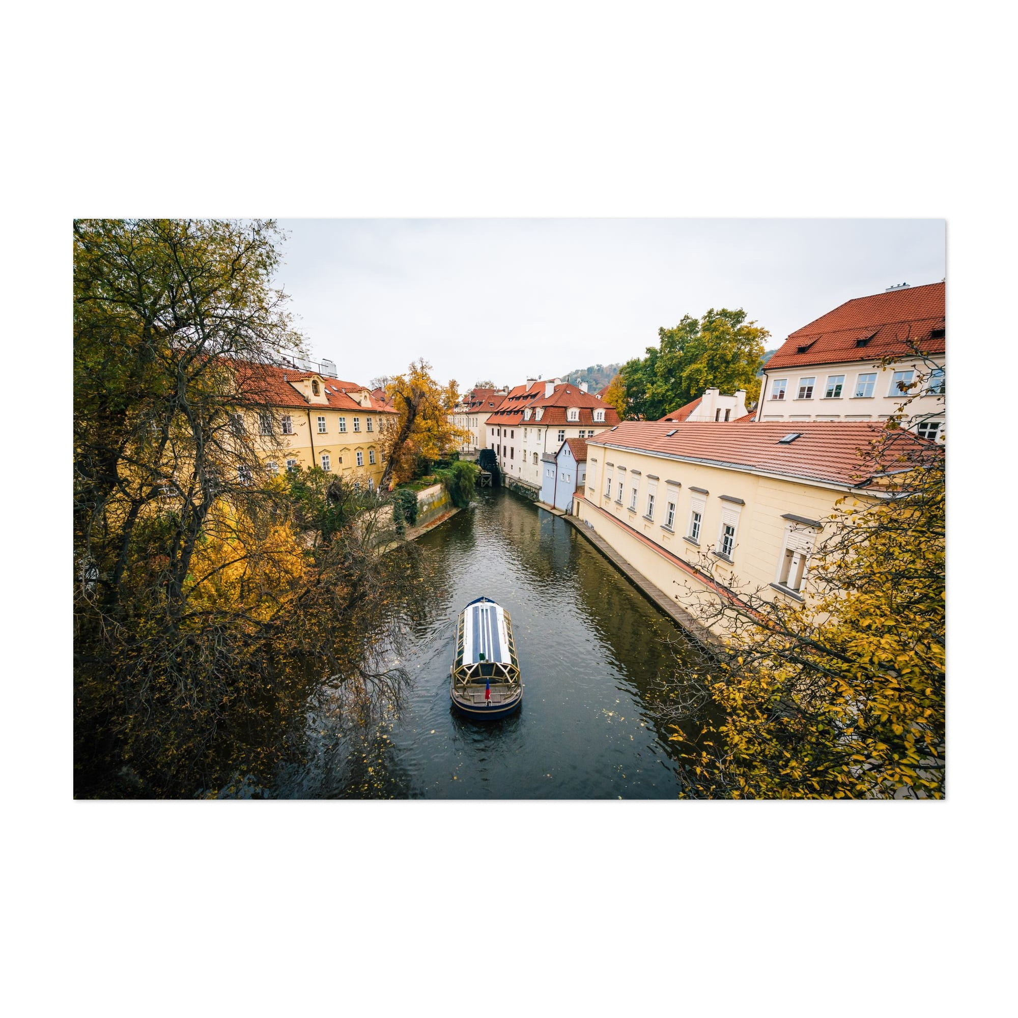 Along Čertovka - Prague Czechia Photography Boat Autumn Architecture ...