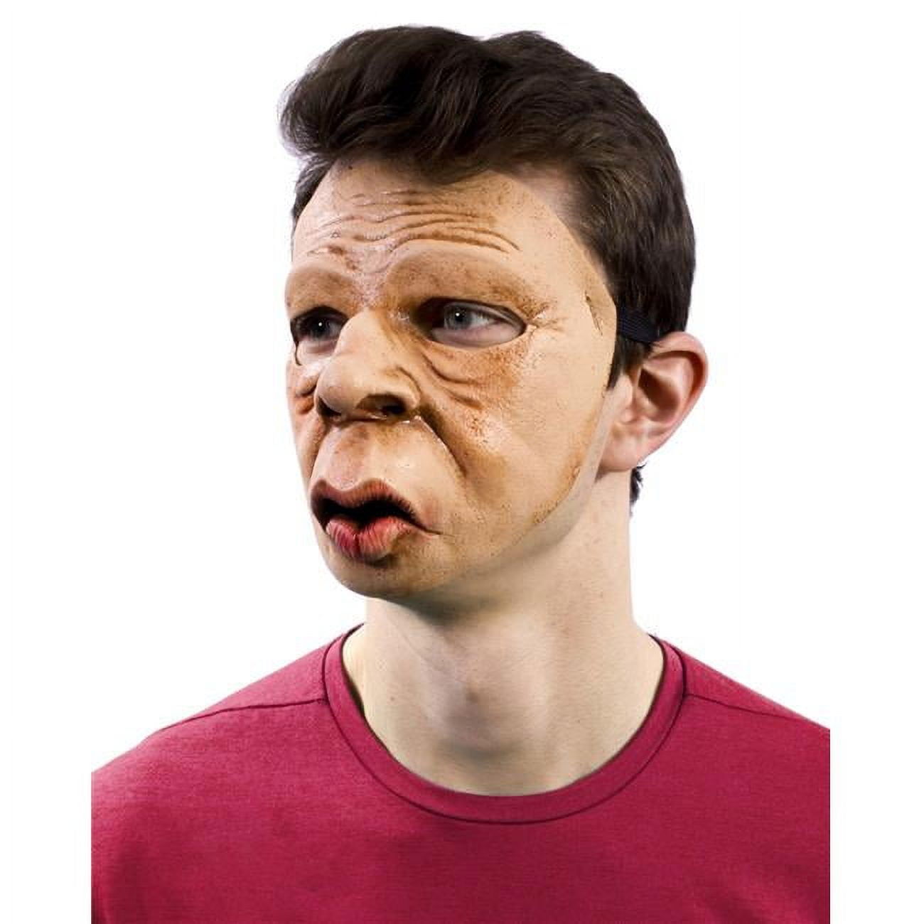 Aloof Silly Face Character Latex Face Mask with Elastic Strap - Walmart.com