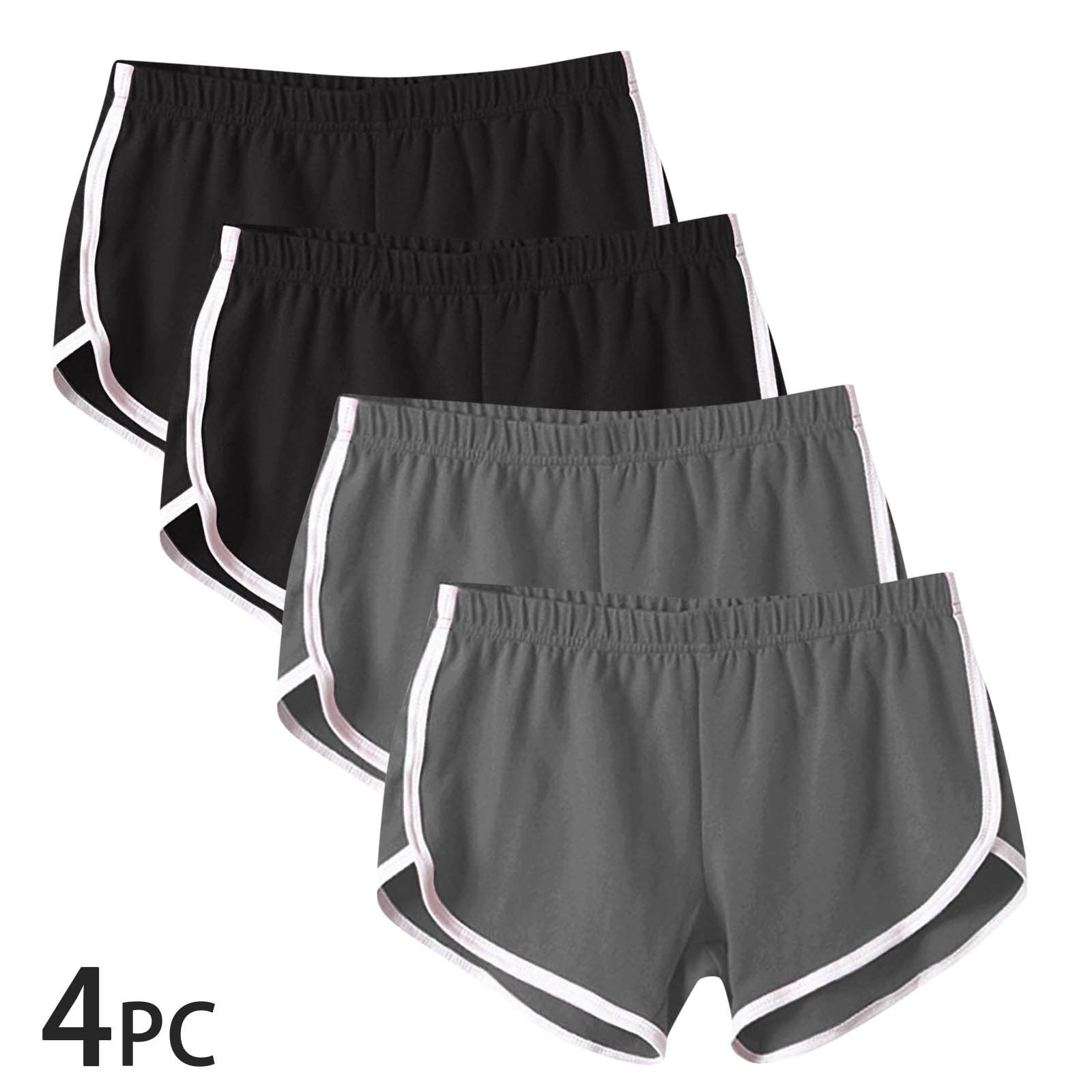 Aloohaidyvio 4 Pack Shorts for Women,Women Sport Cotton Shorts Yoga ...