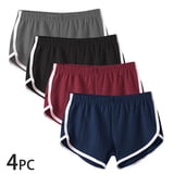 Aloohaidyvio 4 Packs Shorts for Women,Women's Yoga Dolphin Shorts ...