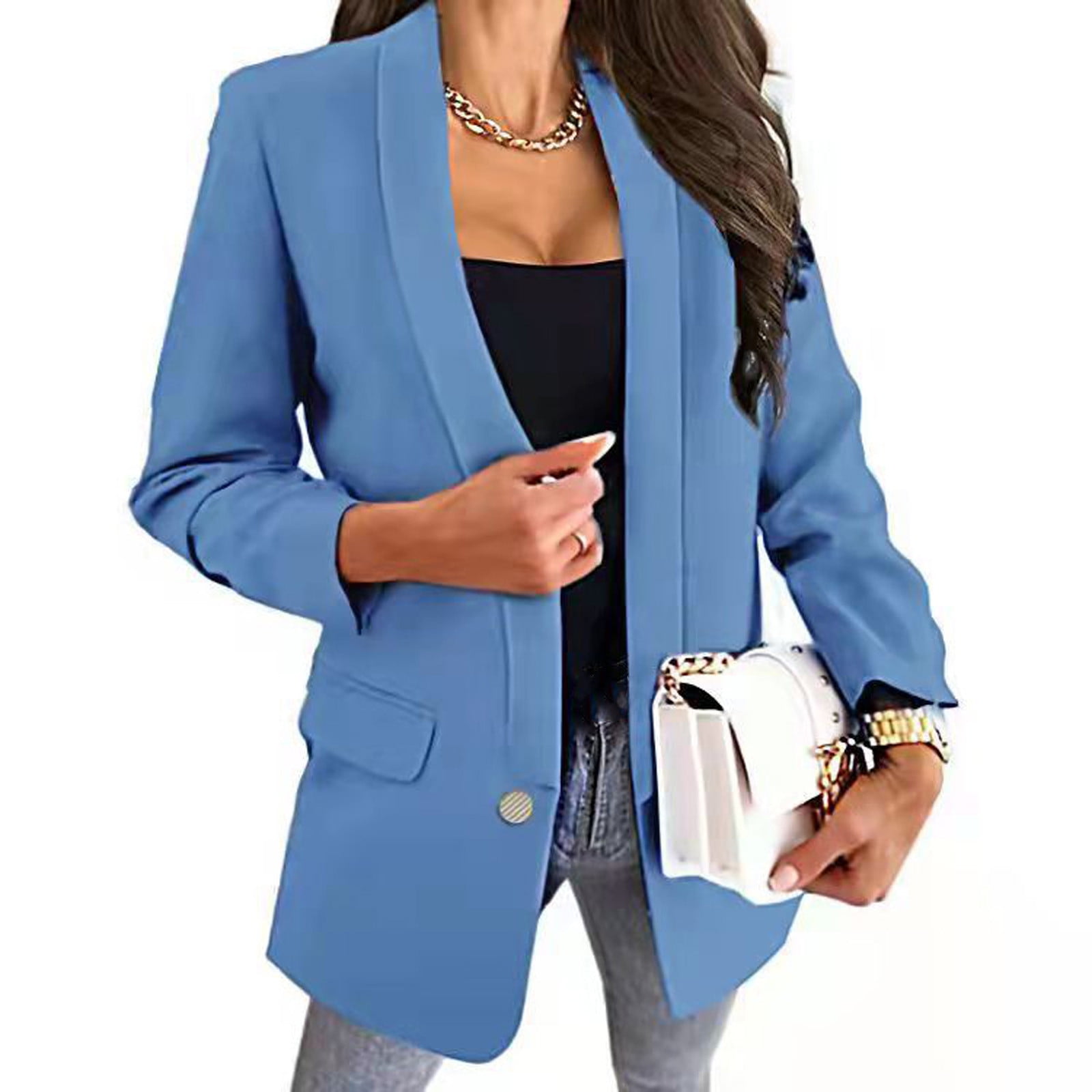 Aloohaidyvio Blazers for Women Fall Winter Women's Casual Blazer ...