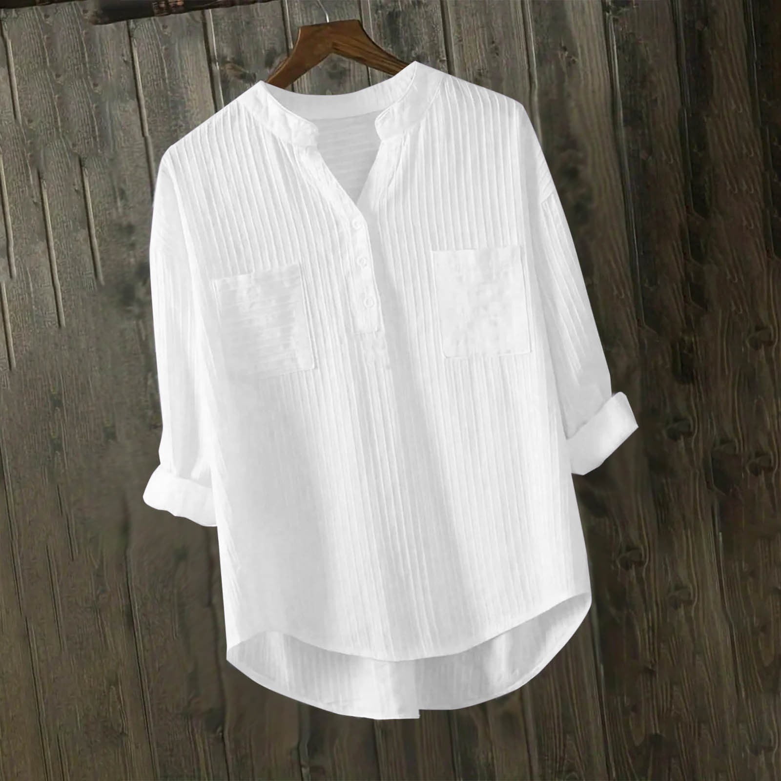 Aloohaidyvio Button Down Shirts for Women,Women's Fall Classic-Fit ...