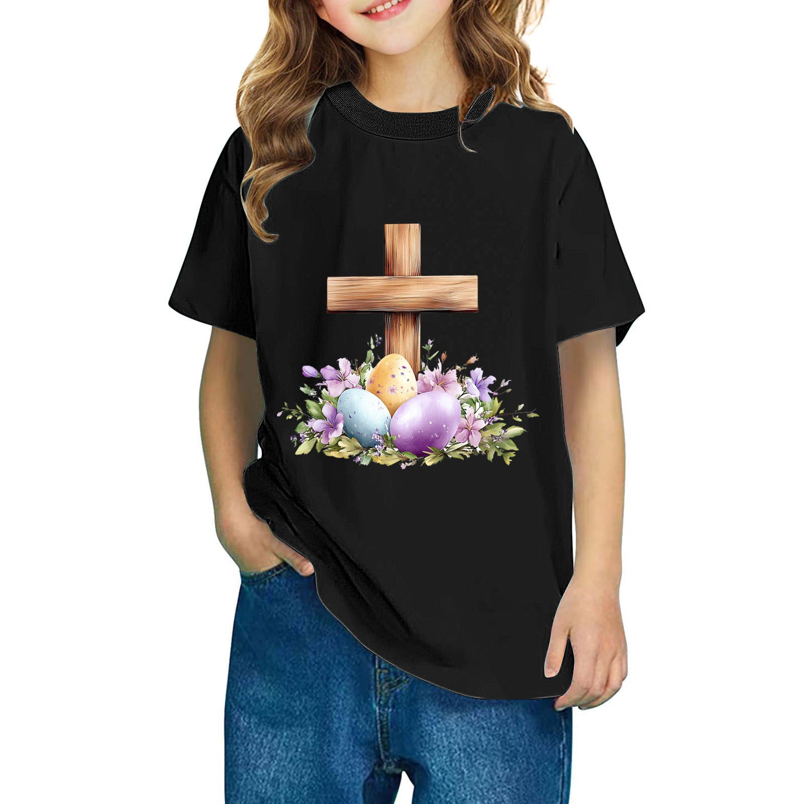 Aloohaidyvio Easter Shirt for Girls Heirloom Easter Shirt for Girls ...