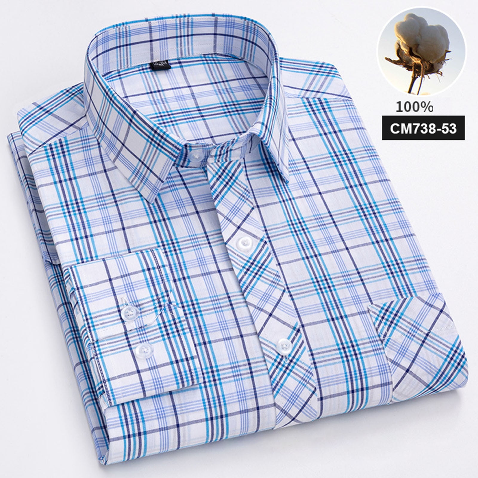 Aloohaidyvio George Big and Tall Flannel Shirts for Men Cotton Long ...