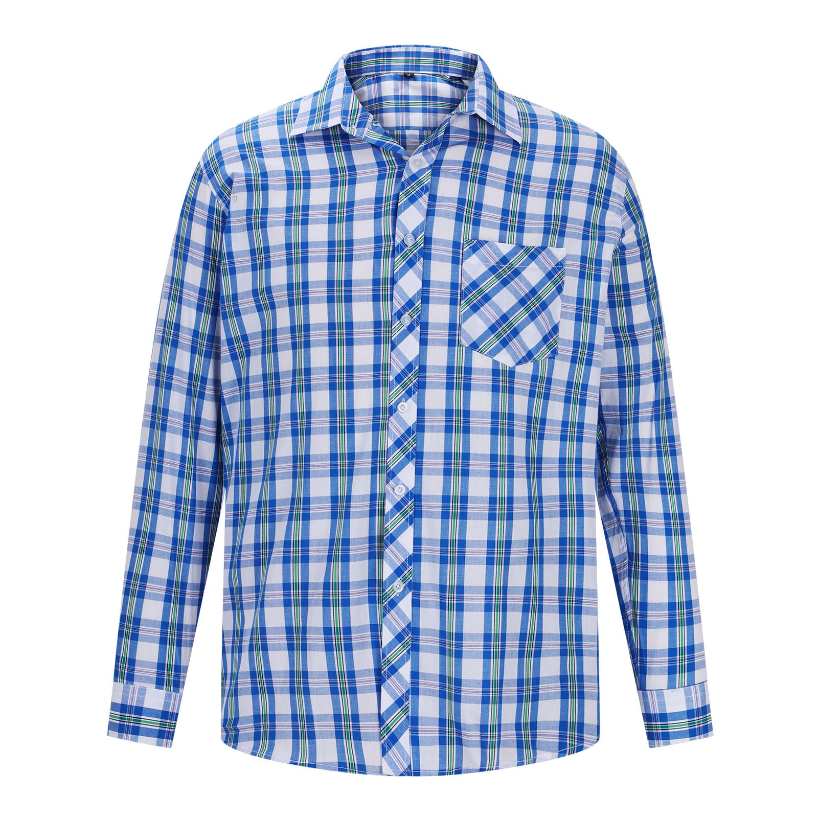 Aloohaidyvio George Cotton Regular Fit Mens Long Sleeve Shirts Button ...