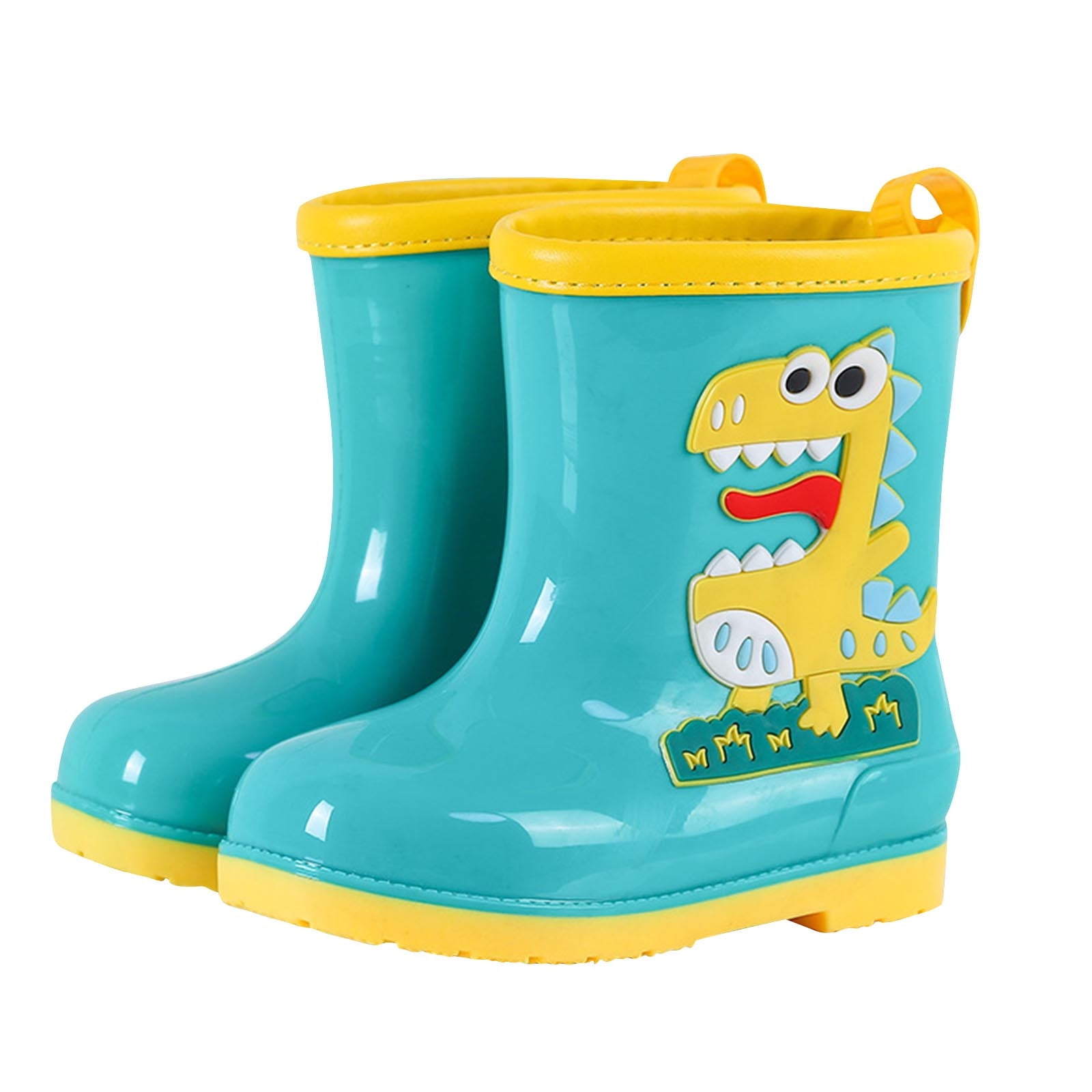 Aloohaidyvio Kids Rain Boots,Toddler Rain Boots Waterproof Rubber Easy ...