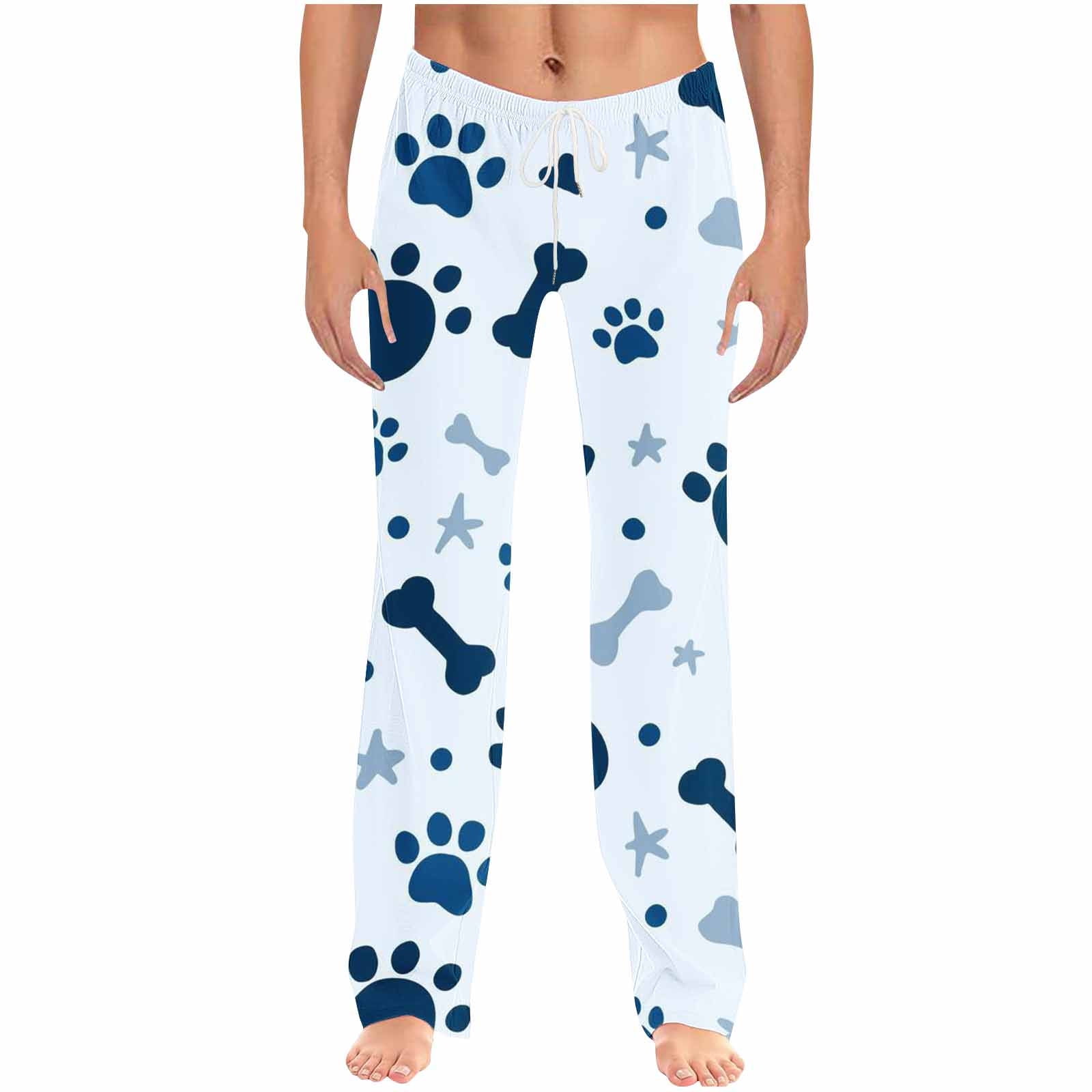 Aloohaidyvio Mens Pajama Pants,Warm Plaid Lounge Pj Bottoms for Men ...