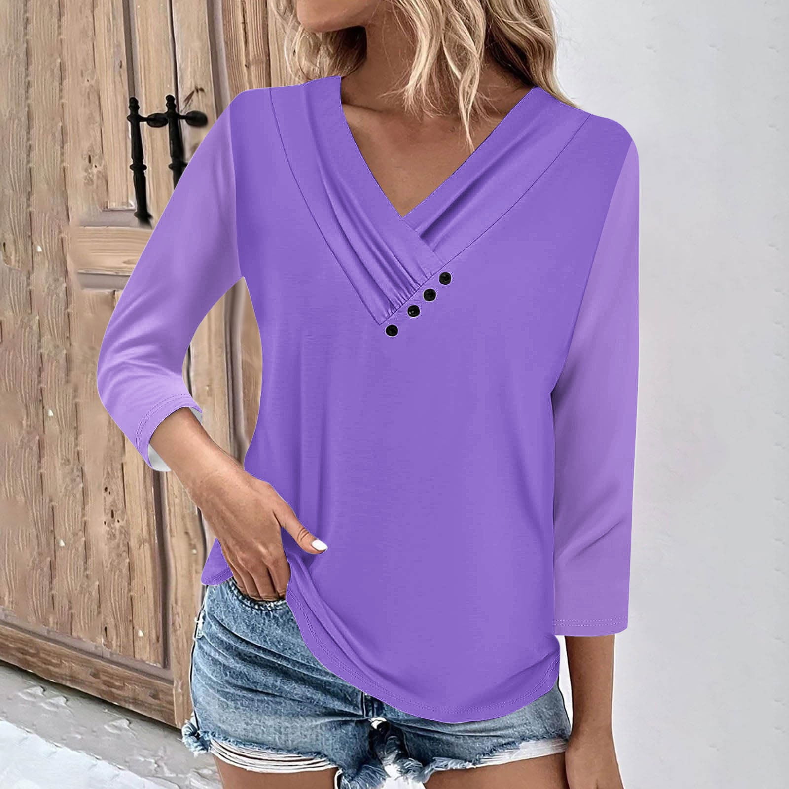 Aloohaidyvio No Boundaries Long Sleeve Tops,Women's Fashion Loose V ...