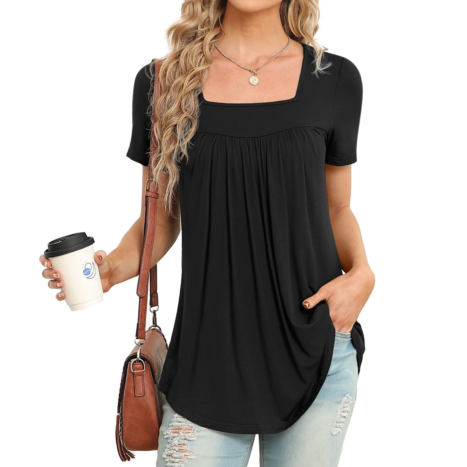 Aloohaidyvio Tops for Women,Womens Fashion Tops Underwaist Comfortable ...