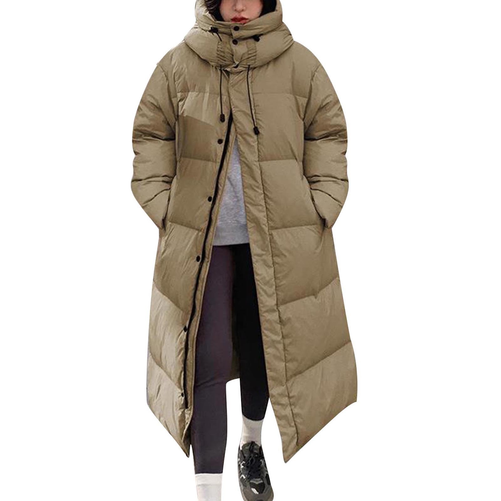 Aloohaidyvio Women's Winter Long Jacket - Heavyweight Long Length Coat ...
