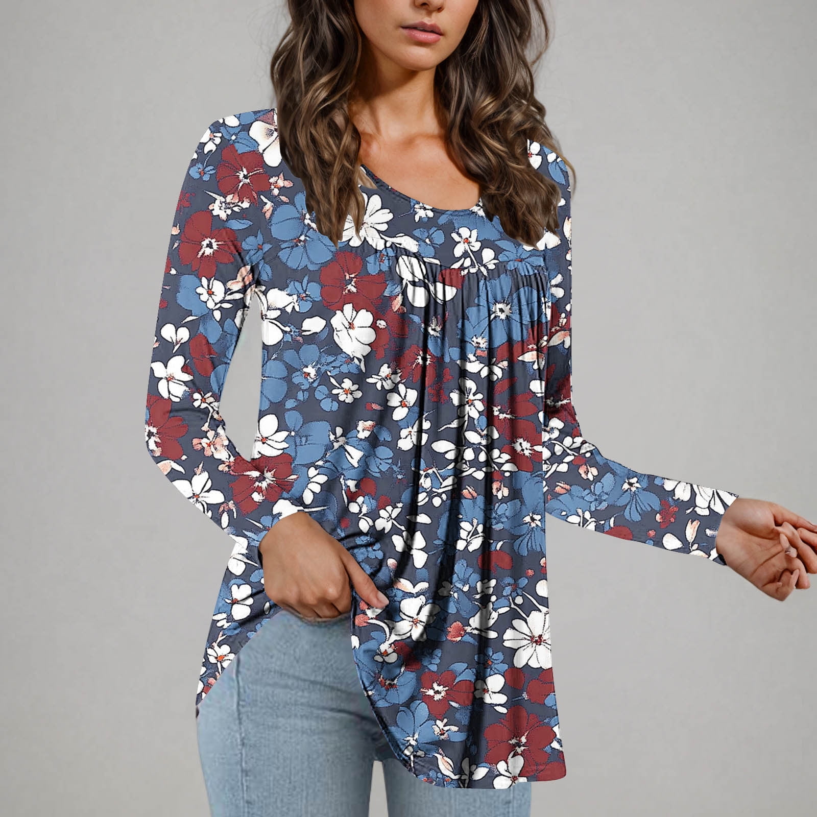 Aloohaidyvio Womens Spring Long Sleeve Shirts Dressy Causal Work Lace ...