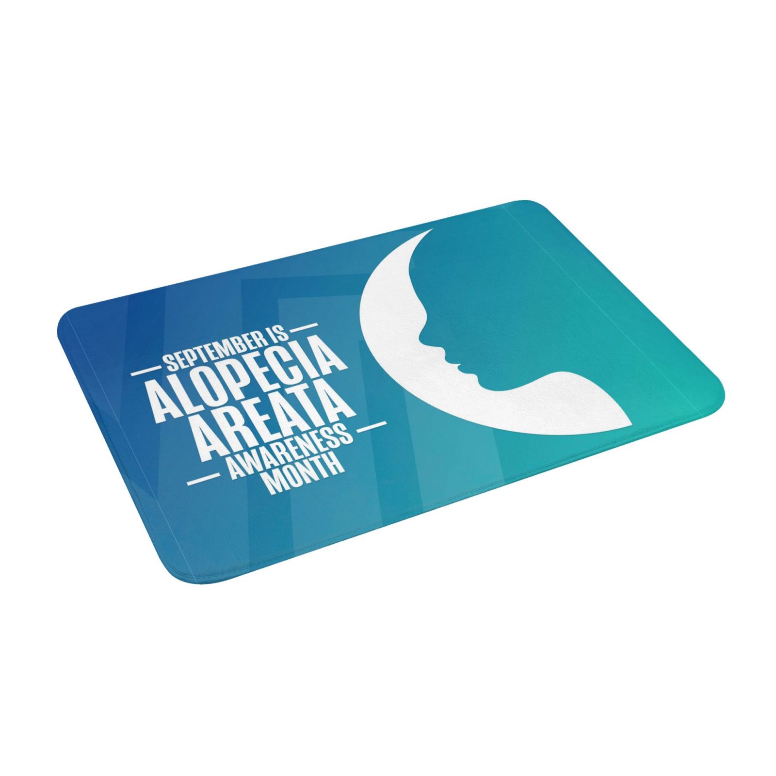 Alopecia Areata Awareness Month Indoor Door Mat 16"X24"Entryway Rug ...