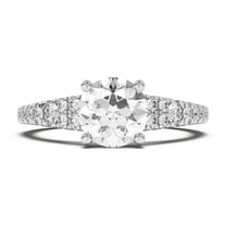 Alor Jewel 1.2 Ct Round Cut Lab Created Diamond Ring - 14K White Gold ...