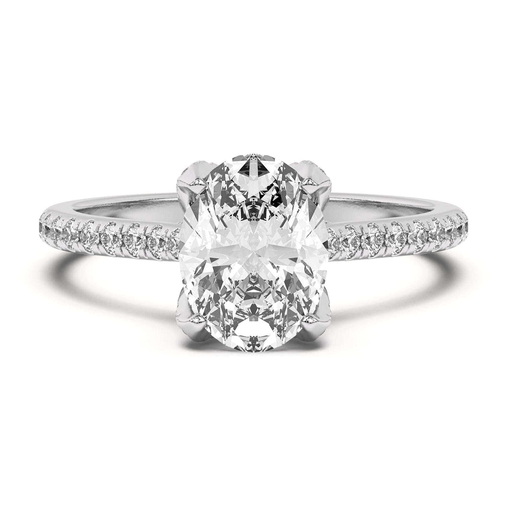 Alor Jewel 1.4 Ct Oval Cut Lab Created Diamond Ring - Elegant ...