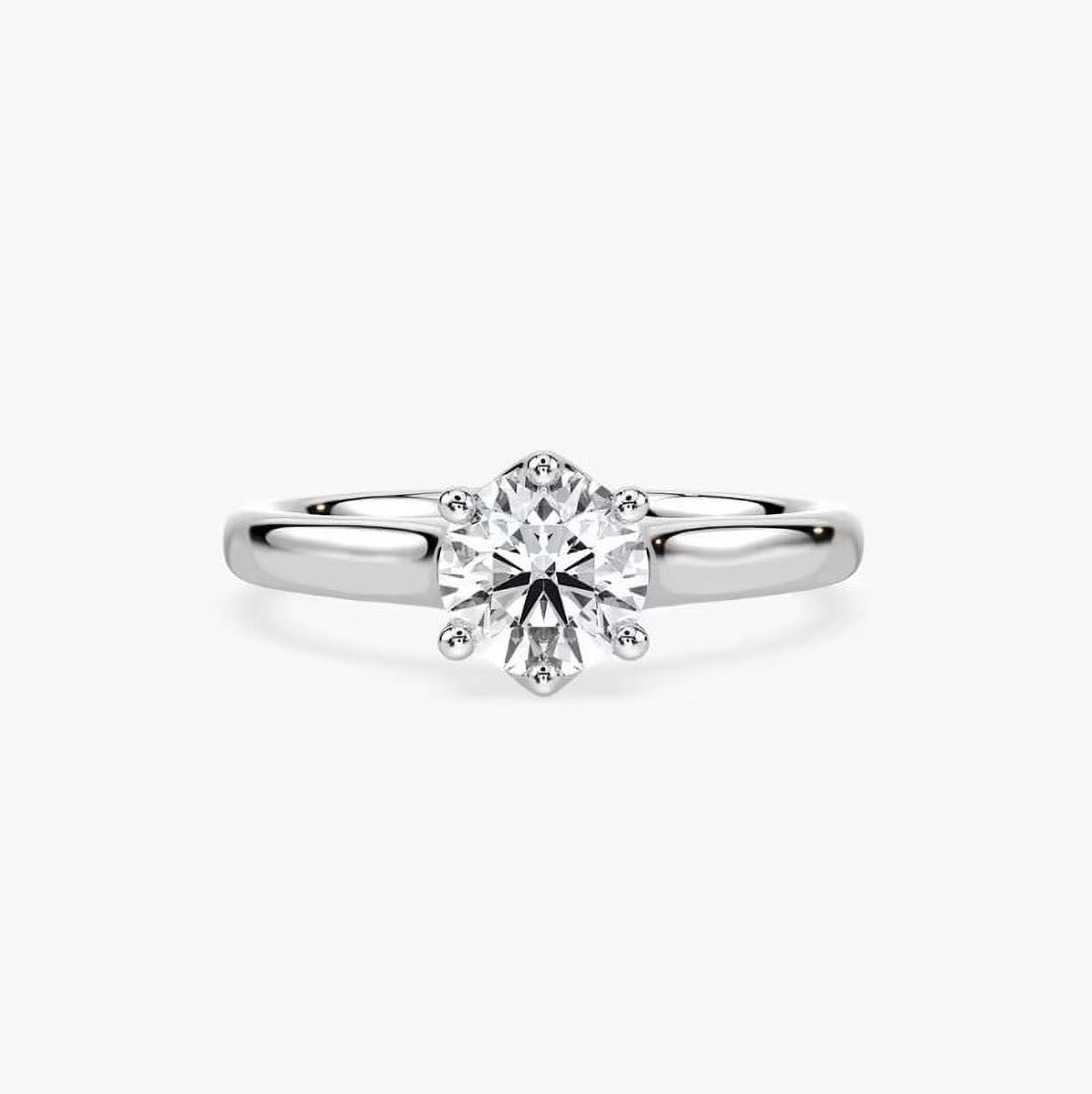 Alor Jewel 1.4 Ct Round Cut Lab Created Diamond Engagement Ring - 14K ...