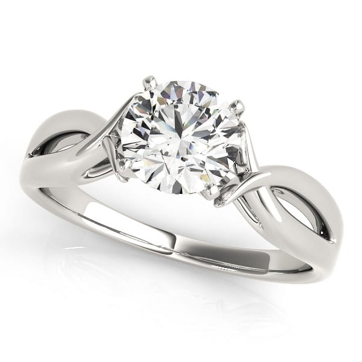 Alor Jewel 1.4 Ct Round Cut Lab-Created Diamond Engagement Ring ...