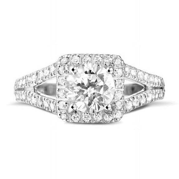 Alor Jewel 1.4 Ct Round Cut Lab Created Diamond Ring - Elegant 14K ...