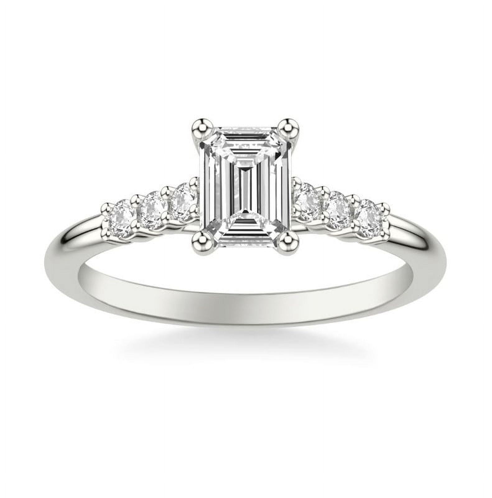 Alor Jewel 1.5 Ct Emerald Cut Lab Created Diamond Solitaire with ...