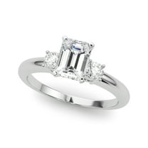 Alor Jewel 1.6 Ct Three Stone Princess Cut Lab Created Diamond Ring ...