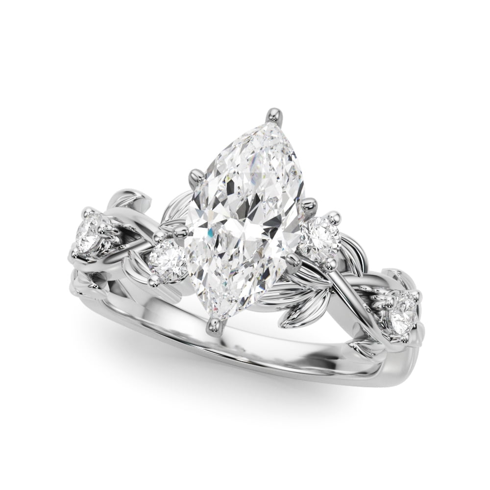 Alor Jewel 1.5 Ct Marquise Cut Lab Created Diamond Ring for Women ...