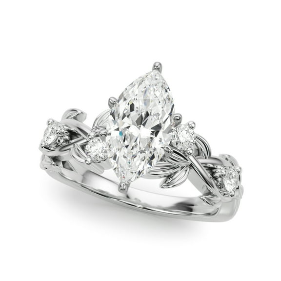 Alor Jewel 1.5 Ct Oval Cut Lab Created Diamond Engagement Ring for ...