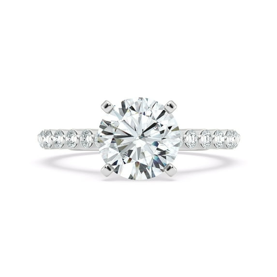 Alor Jewel 1.5 Ct Round Cut Lab Created Diamond Ring - 14K White Gold ...