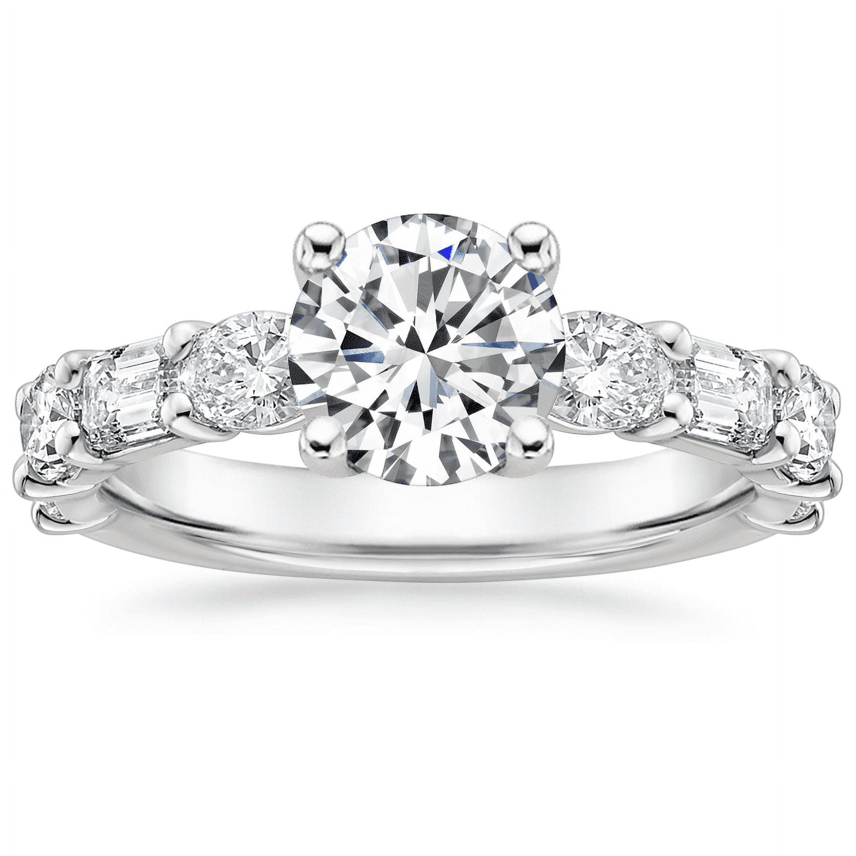 Alor Jewel 1.5 Ct Round Cut Lab Created Simulated Diamond Engagement ...