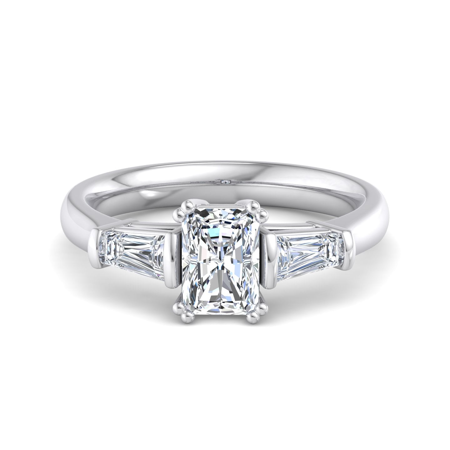 Alor Jewel 1.8 Ct Radiant Cut Lab Created Diamond Engagement Ring for ...