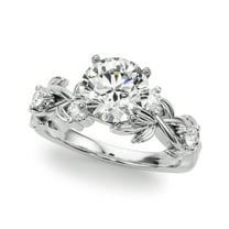 Alor Jewel 1.8 Ct Lab Created Diamond Leaf Solitaire Ring - Princess ...