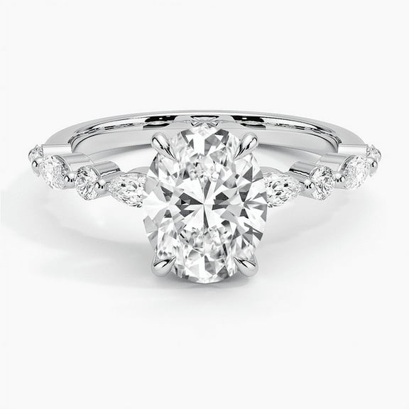 Alor Jewel 2 Ct Lab Created Round Cut Diamond Ring - Wedding Engagement ...