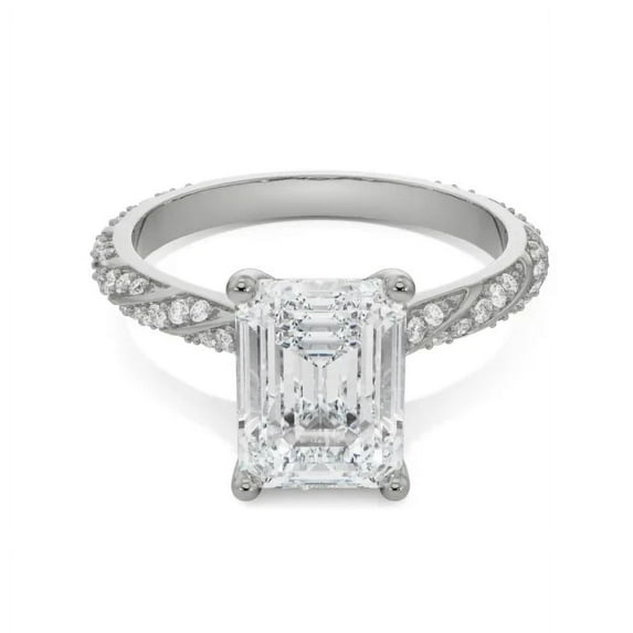 Alor Jewel 1.9 Ct Radiant Cut Lab Created Diamond Engagement Ring - 14K ...