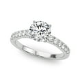 Alor Jewel 1.9 Ct Round Cut Lab Created Diamond Ring for Women's ...