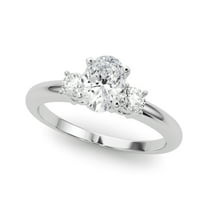 Alor Jewel 1.6 Ct Three Stone Princess Cut Lab Created Diamond Ring ...