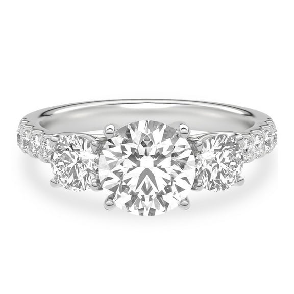 Alor Jewel 14K White Gold Over 1.4 Ct Emerald Cut Solitaire Engagement ...