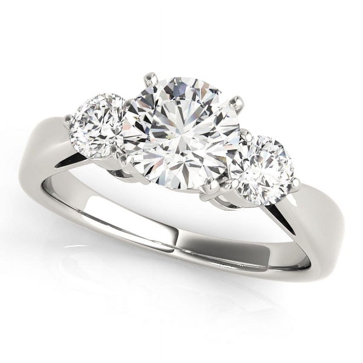 Alor Jewel 14K White Gold Over 2 Ct Brilliant Round Cut Engagement ...