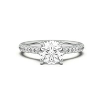 Alor Jewel 2 Ct Radiant Cut Lab Created Diamond Simple Ring - 14K White ...