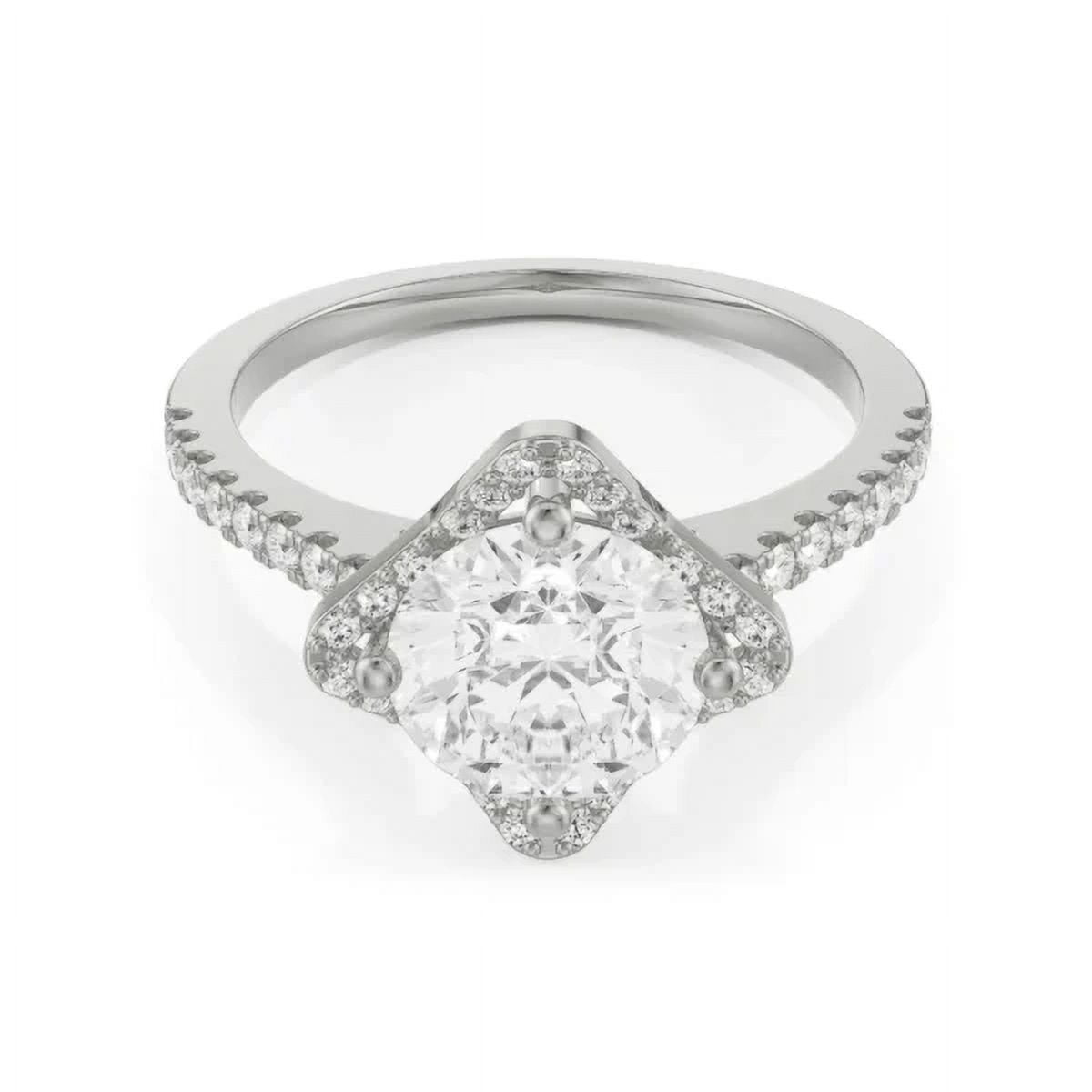 Alor Jewel 14K White Gold Over Ring - 1.8 Ct Round Cut Lab Created ...