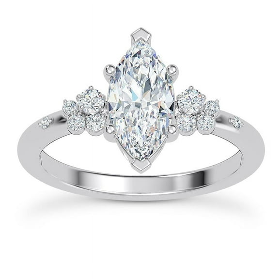Alor Jewel 1.4 Ct Round Cut Lab Created Diamond Ring - Elegant ...