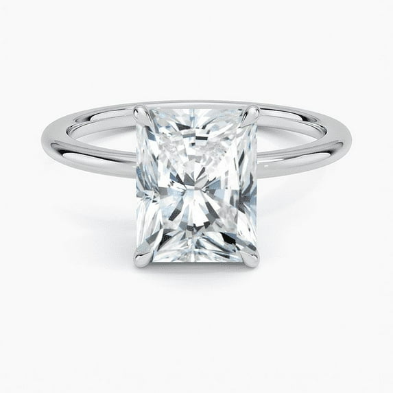 Alor Jewel 2.1 Ct Radiant Cut Lab Created Diamond Ring - 14K White Gold ...