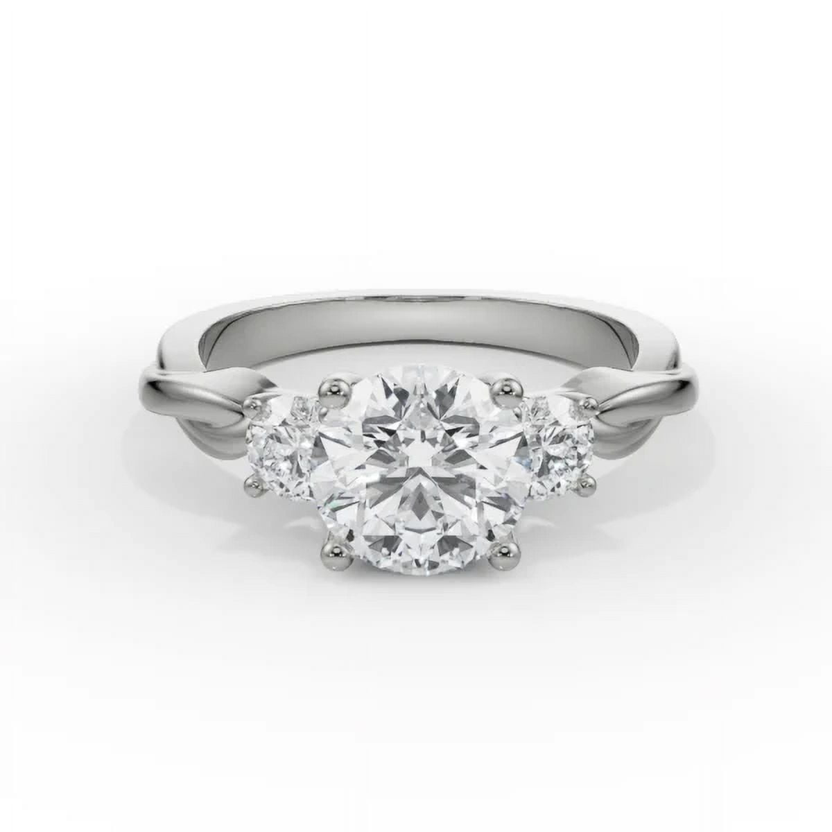 Alor Jewel 2.1 Ct Round Cut Lab Created Diamond Ring for Her - Simple ...