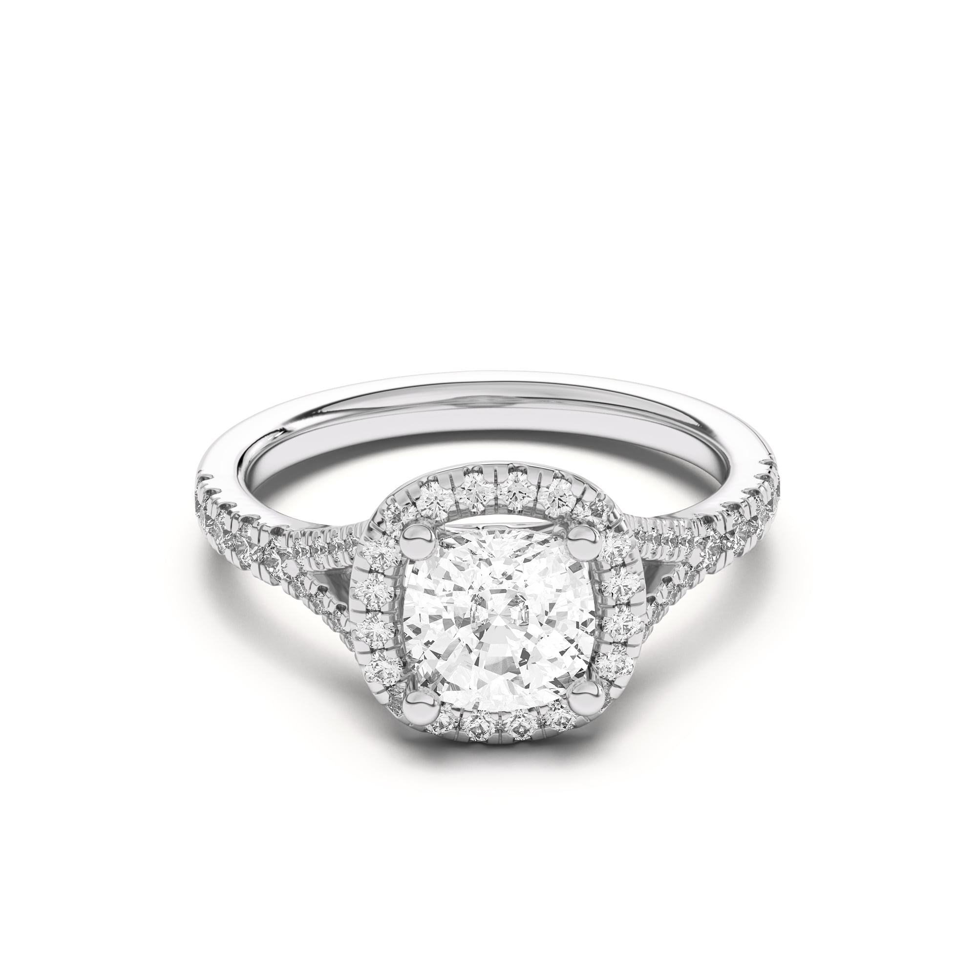 Alor Jewel 2 Ct Cushion Cut Lab Created Diamond Solitaire Ring - 14K ...