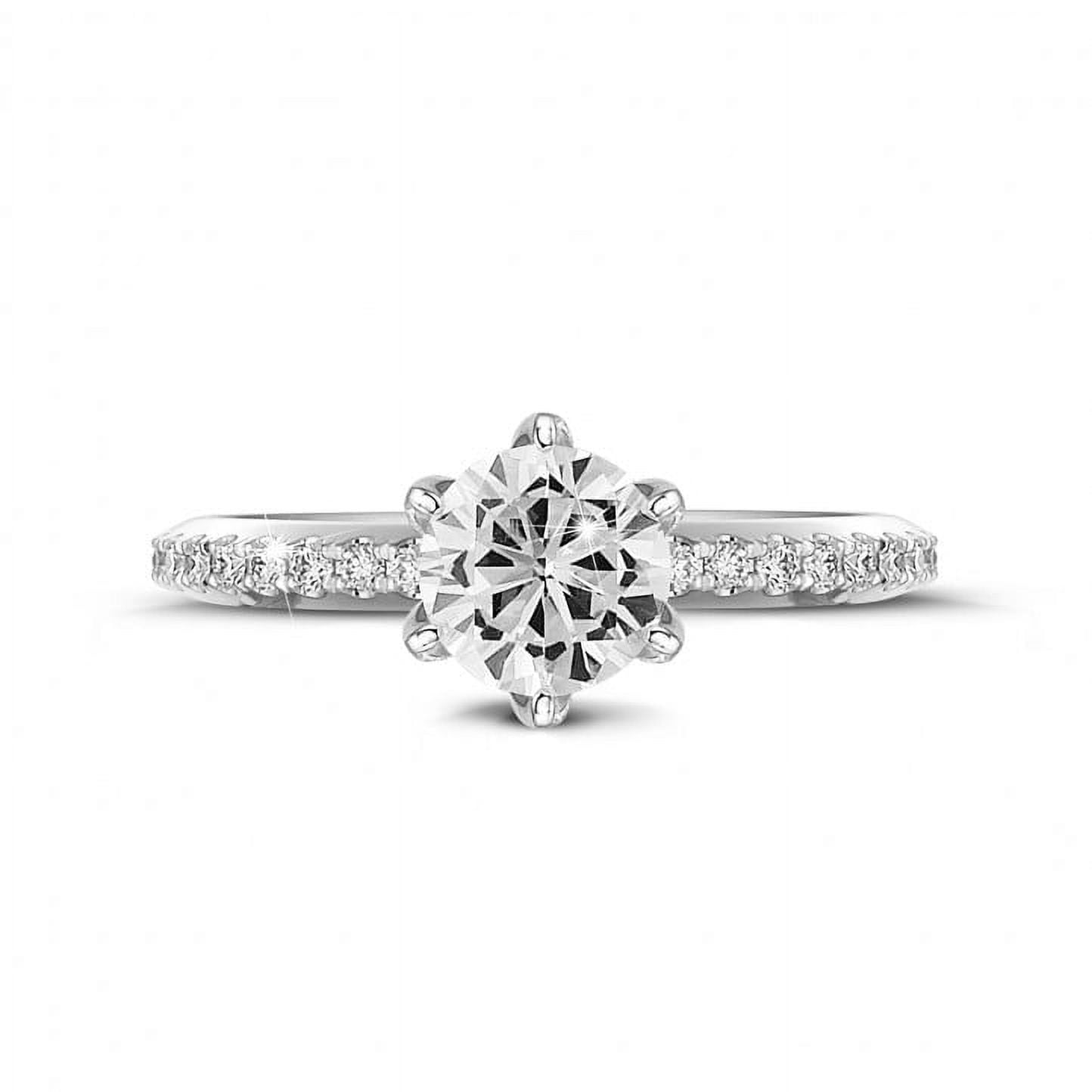 Alor Jewel 2 Ct Lab Created Round Cut Diamond Ring - Wedding Engagement ...