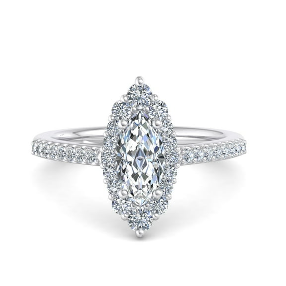 Alor Jewel 14K White Gold Over 1.4 Ct Round Cut Solitaire Engagement ...