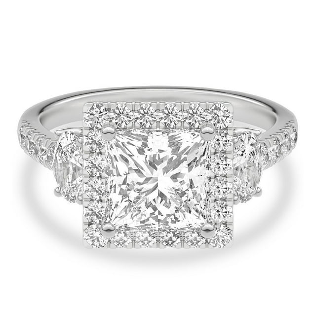 Alor Jewel 2 Ct Princess Cut Diamond Engagement Ring - Lab-Created ...