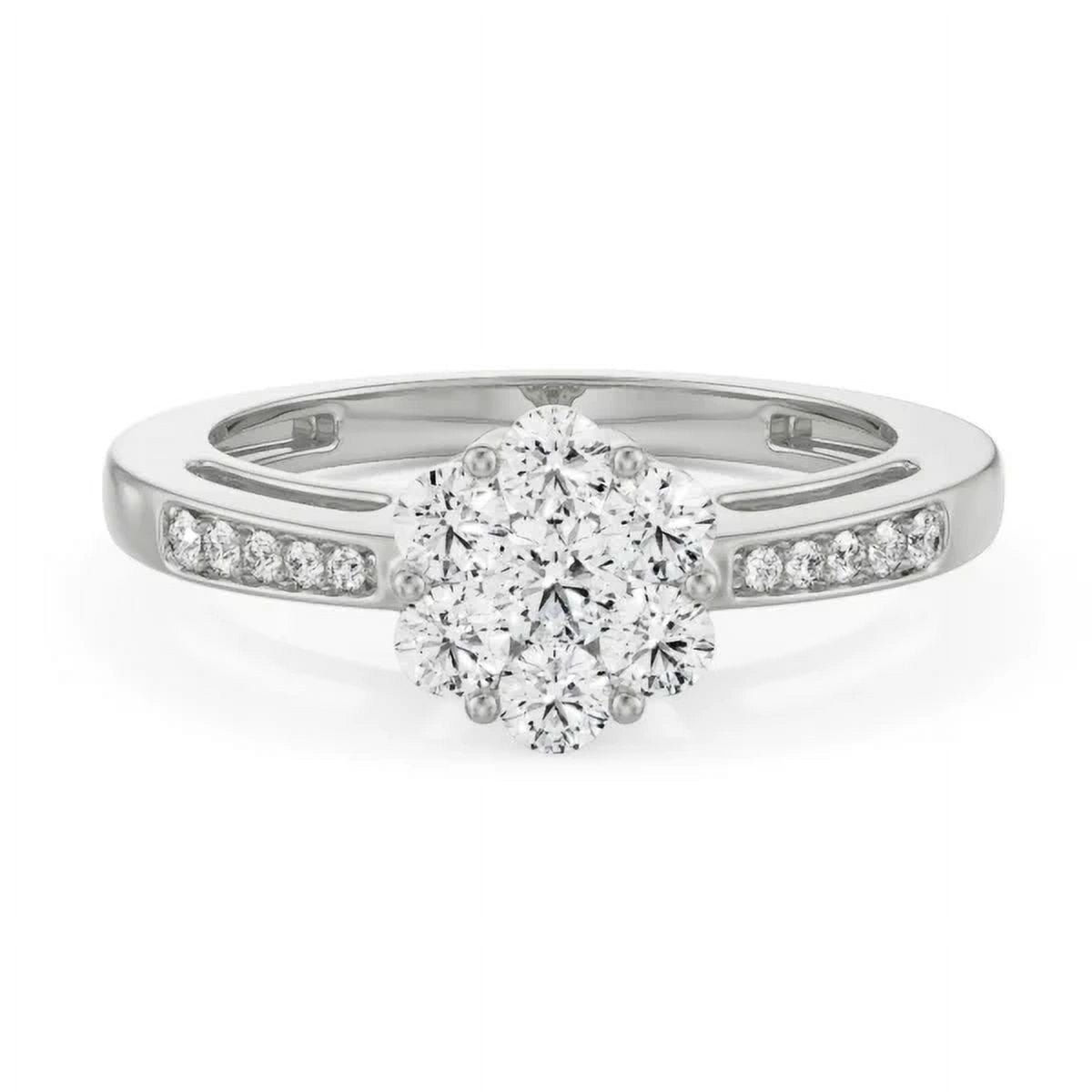 Alor Jewel 2 Ct Round Cut Lab Created Diamond Engagement Ring - 14K ...