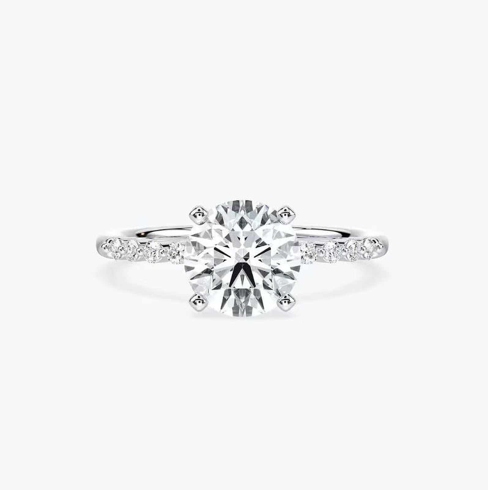 Alor Jewel 2 Ct Round Cut Lab Created Diamond Engagement Ring for Women ...