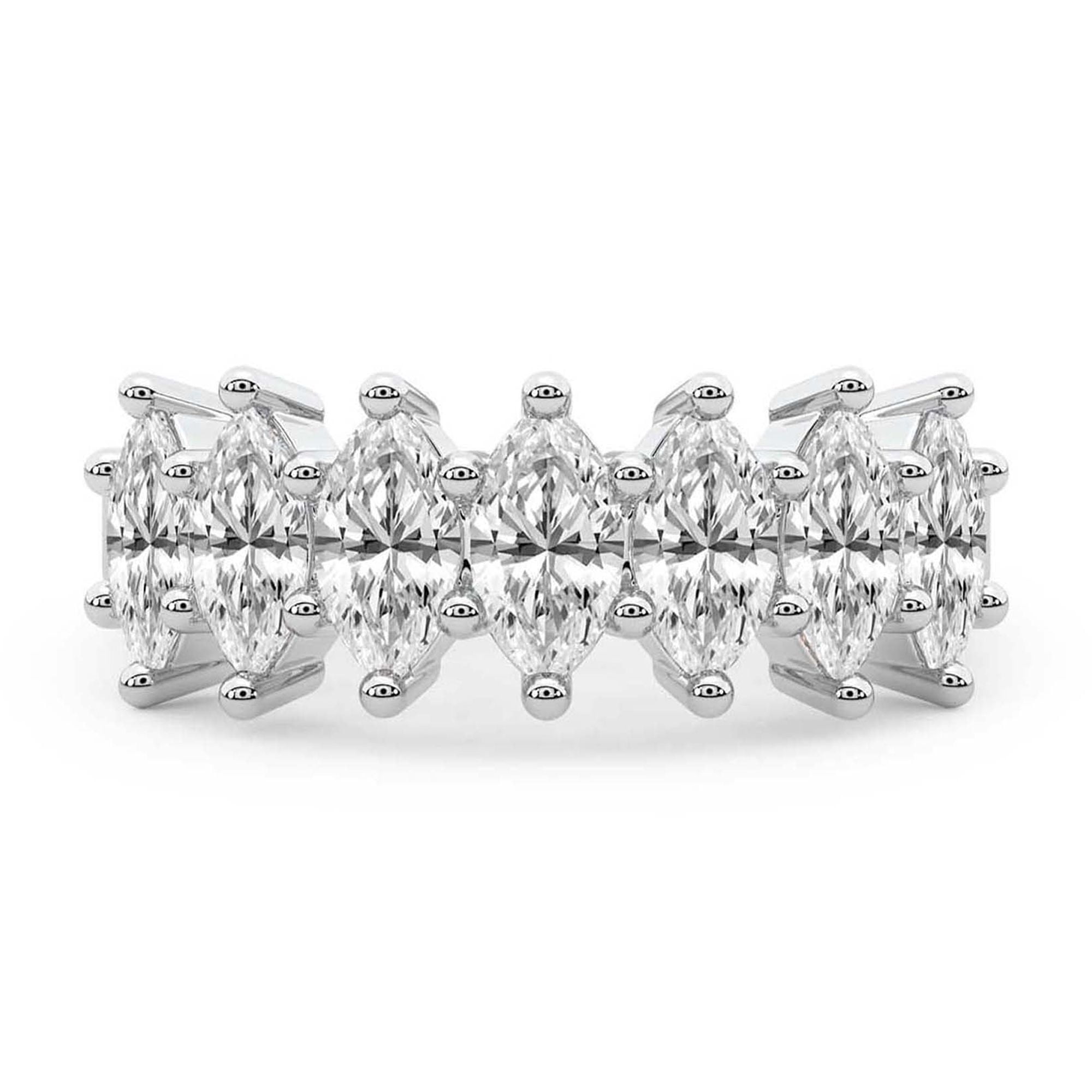 Alor Jewel 3 Ct Marquise Cut Lab Created Diamond Engagement Ring - 14K ...