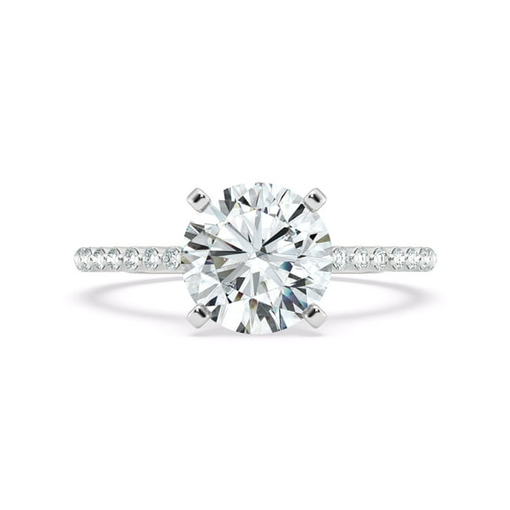 Alor Jewel 1.2 Ct Round Cut Lab Created Diamond Ring - 14K White Gold ...